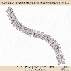 Niihau Shell Lei Curved SVG - Niihau Shell Necklace Cut File - Digital ...