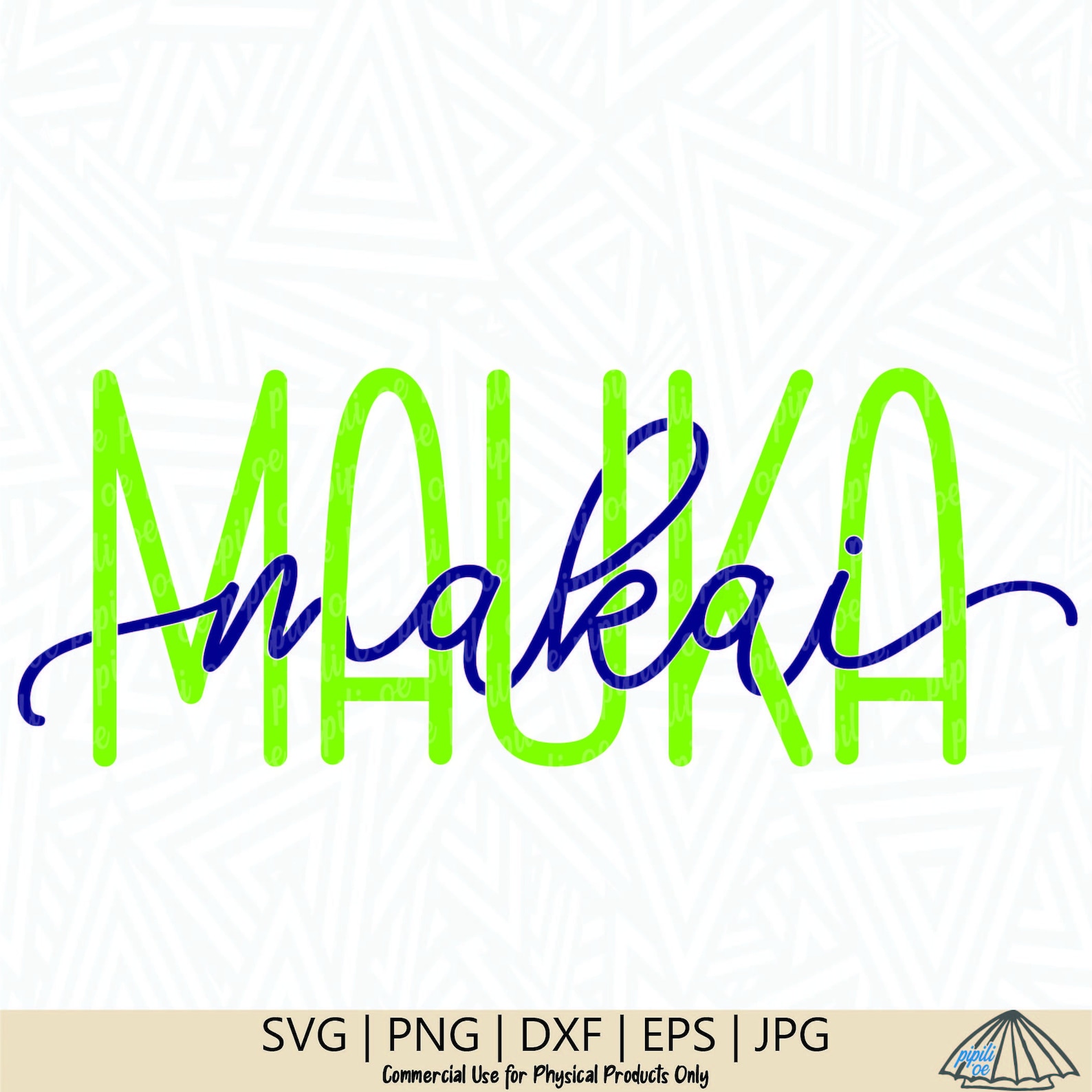 Mauka Makai SVG Sayings SVG Word Art SVG Hawaii Saying | Etsy