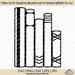 Book Stacks SVG - Book SVG - Digital Download - Book Clip Art - Stack ...