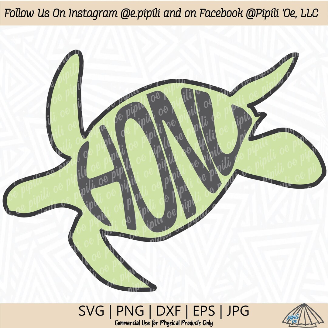 Honu - Turtle Word Art SVG - Honu SVG - Turtle SVG - Digital Download ...