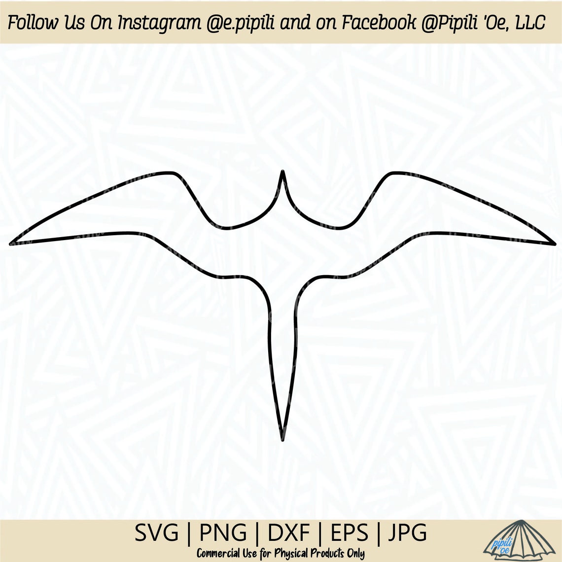 Bird Silhouette SVG Iwa Bird Outline SVG Hawaii Bird Svg | Etsy