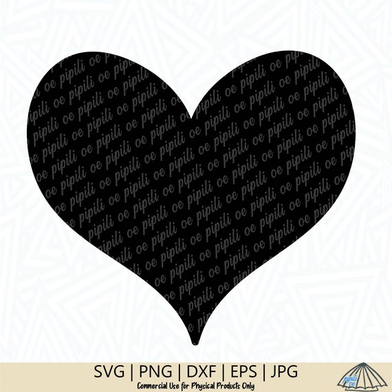 Heart SVG Solid Heart SVG Heart Cutting File Cutting - Etsy