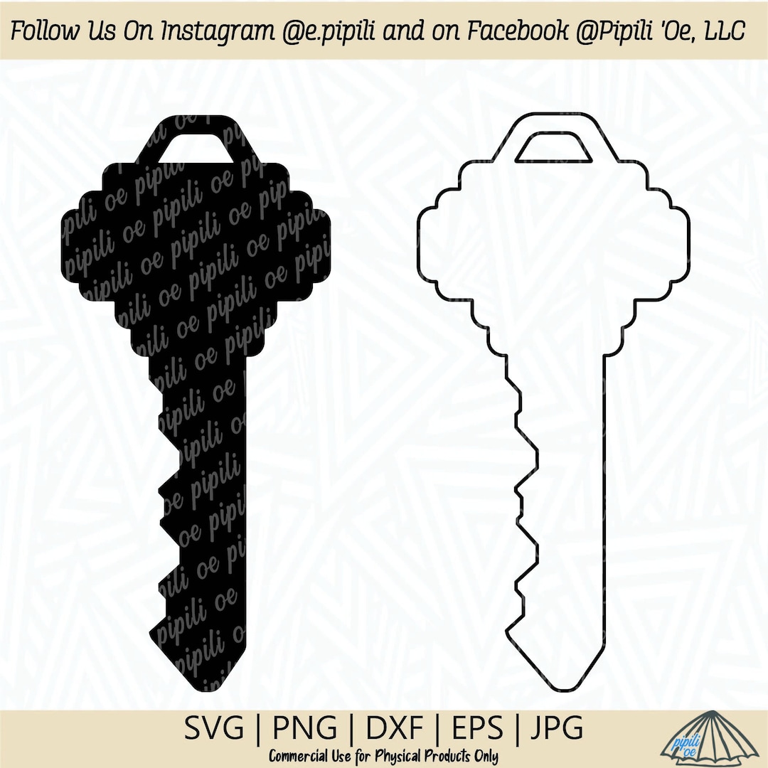 Key SVG - House Key SVG - Key Clip Art - Digital Download - Key Png ...