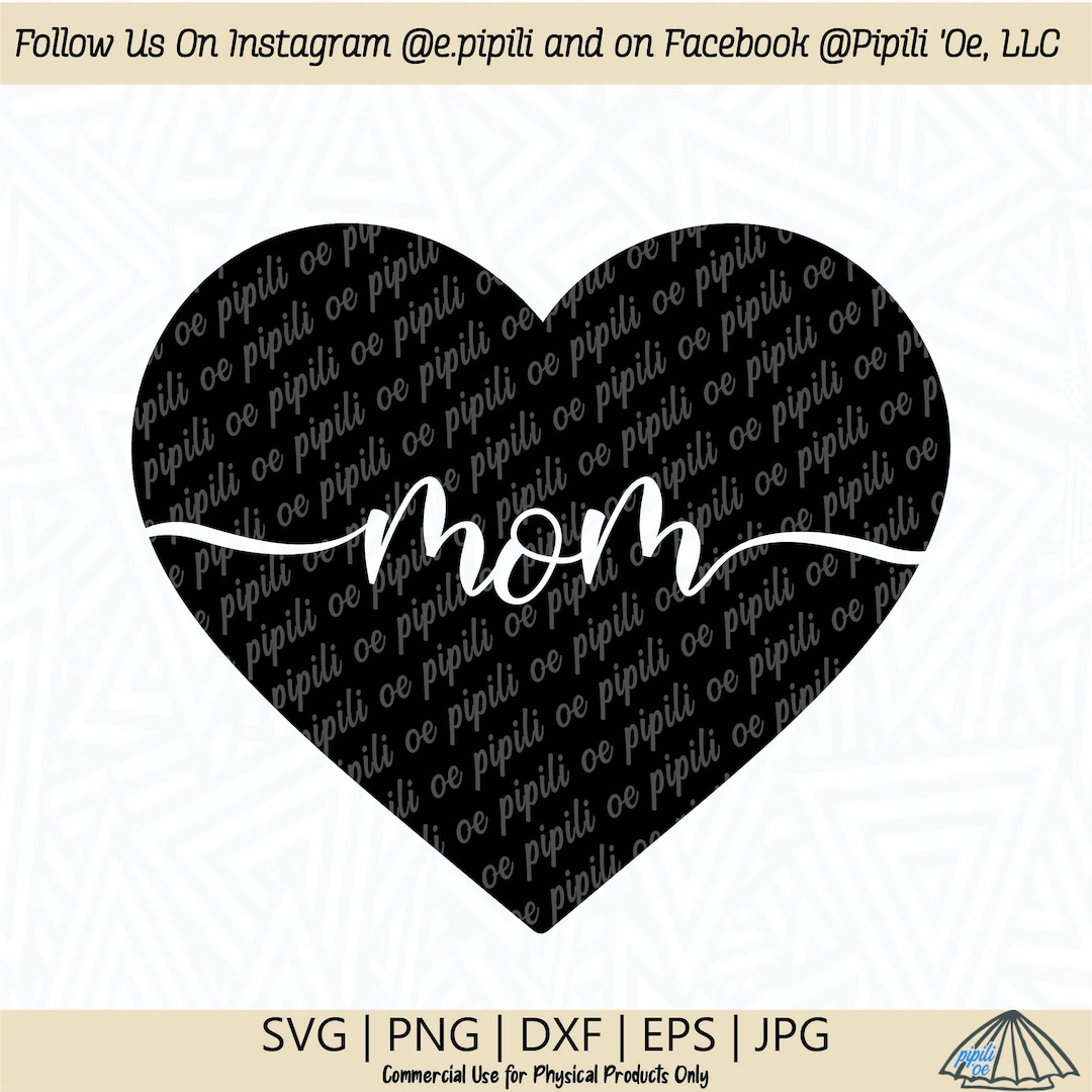 Mom in Heart SVG - Mom SVG - Mom Heart SVG - Digital Download - Mom ...