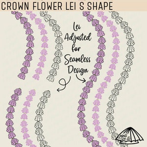 Crown Flower Lei S Shape SVG - Lei Strand SVG - Hawaii Flower SVG ...