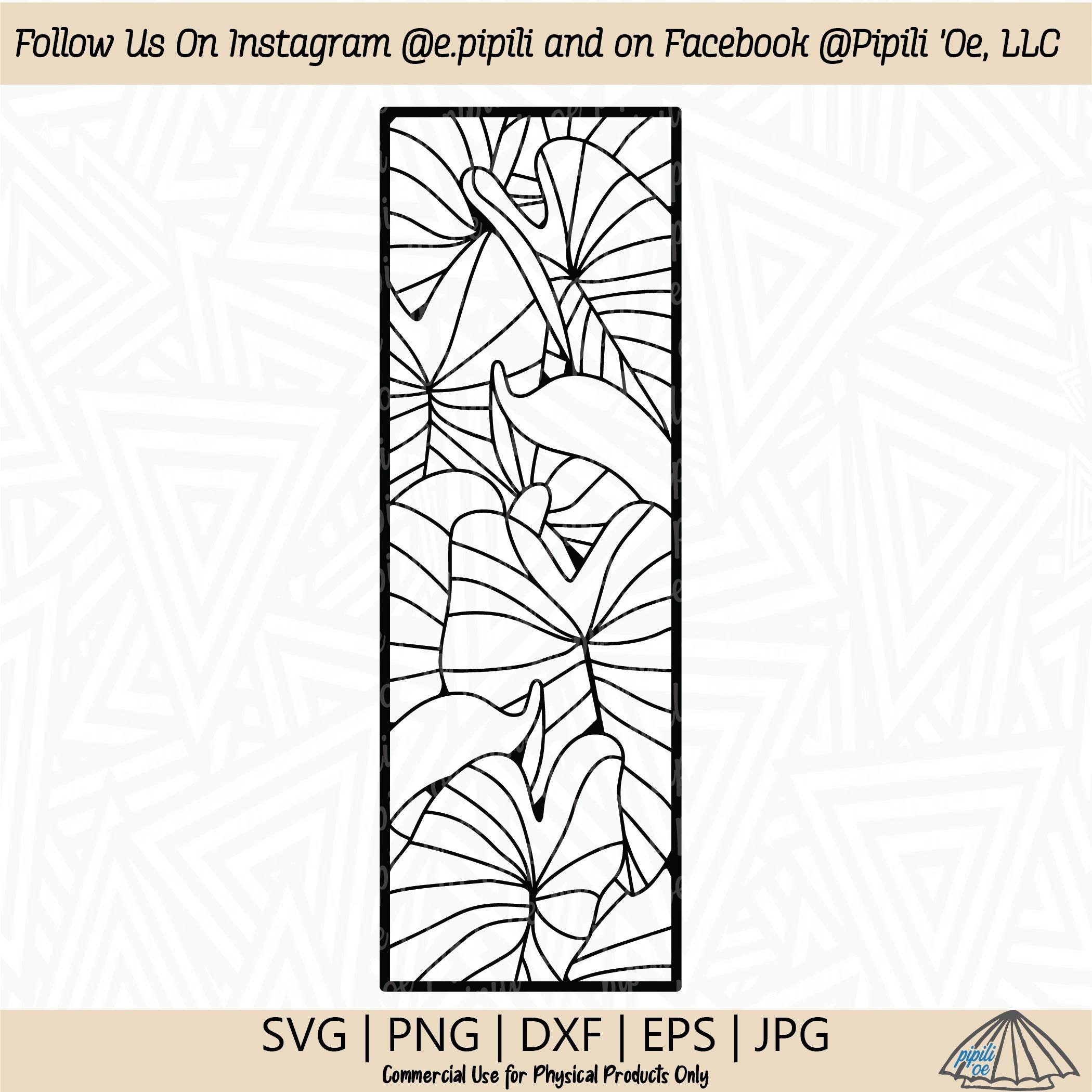 Kalo Leaf Framed SVG - Taro Plant SVG - Hawaii Plant SVG - Digital ...