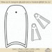 Bodyboard and Fins SVG - Bodyboard SVG - Fins SVG - Digital Download ...