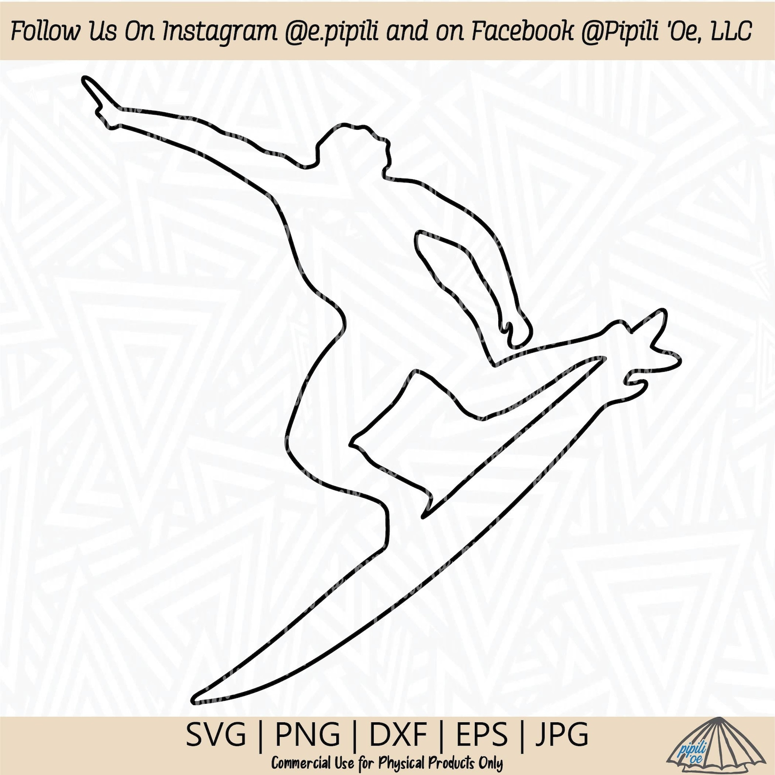 Surfer Silhouette Outline SVG Surfer SVG Surfing SVG - Etsy