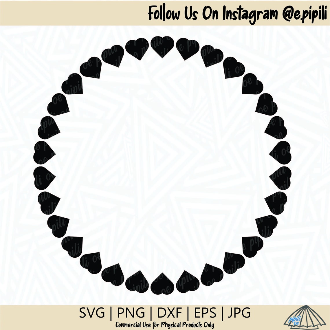 Frame of Hearts SVG Heart SVG Open Heart SVG Frame Svg - Etsy