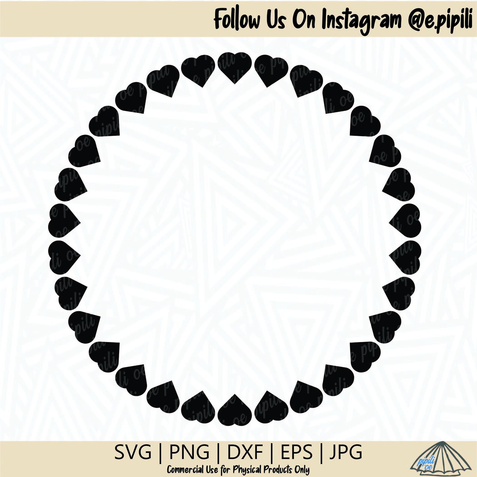 Frame of Hearts SVG Heart SVG Open Heart SVG Frame Svg - Etsy