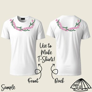 Lokelani and Ti Leaf Short Lei SVG - Lokelani SVG - Ti Leaf Lei Clip ...