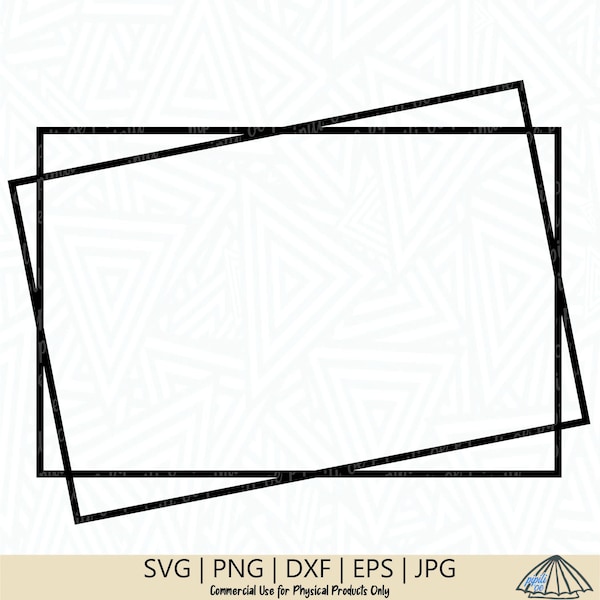 Rectangle Frame Svg - Etsy