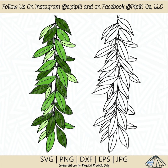 Maile Strand SVG Maile SVG Maile Lei SVG Hawaii Wedding - Etsy Finland