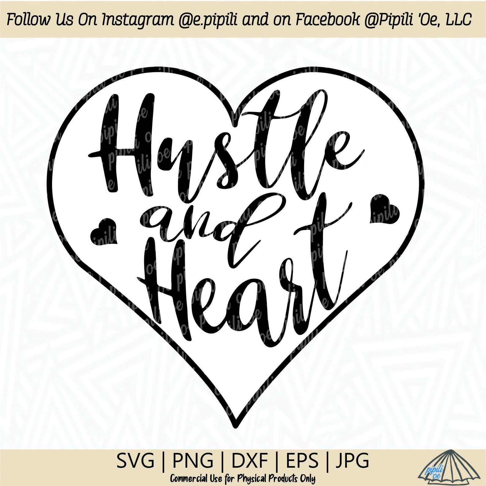 Hustle and Heart SVG Heart SVG Hustle SVG Sayings Svg - Etsy