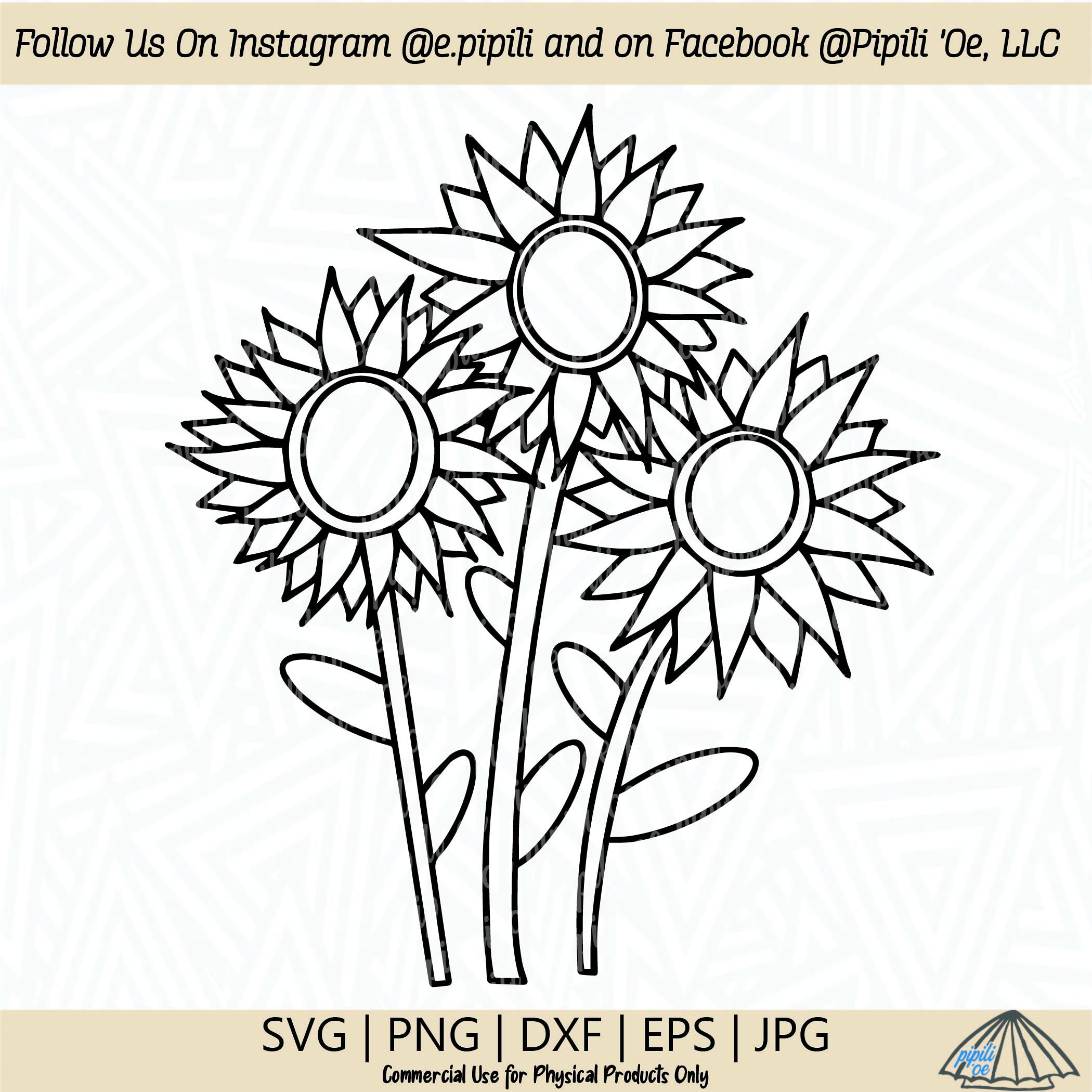 Flower Bunch SVG Daisy SVG Sunflower SVG Flower Svg | Etsy