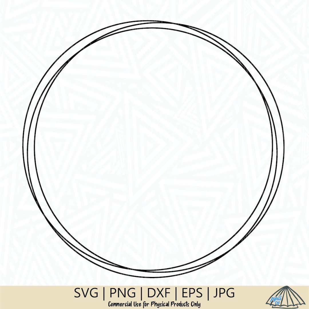 Layered Circle Frame SVG - Circle Frame SVG - Frame SVG - Cutting File ...