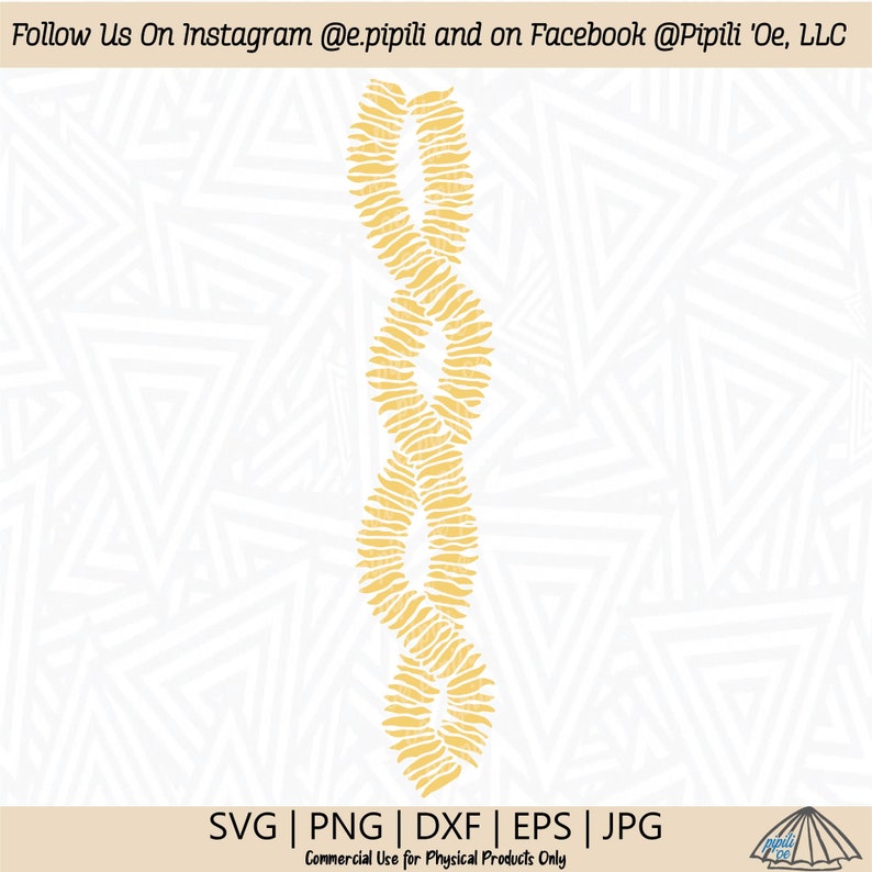 Ilima Lei Section SVG - 'ilima Lei SVG - Hawaii Lei SVG - Digital ...