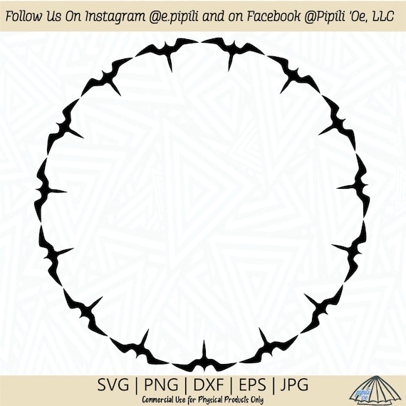 Single Iwa Bird Circle Frame SVG Iwa Bird SVG Circle Frame - Etsy Finland