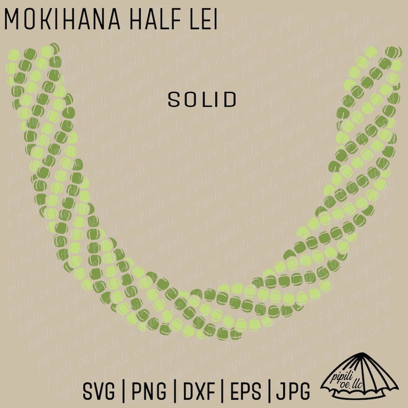 Mokihana Half Lei SVG - Hawaii SVG - Kauai Lei SVG - Mokihana Lei ...