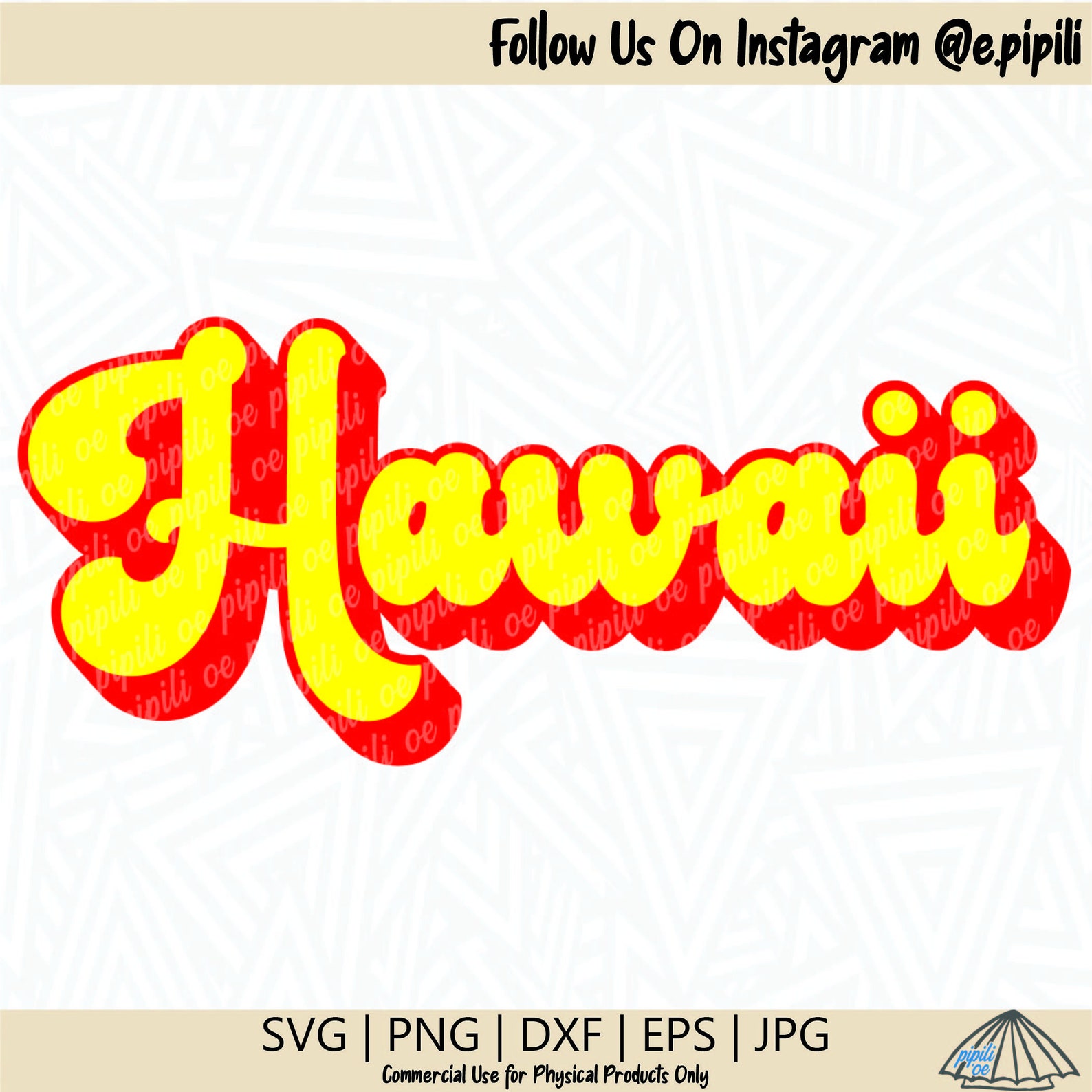 Classic Hawaii SVG Hawaii SVG Hawaiian SVG Hawaii Clip - Etsy