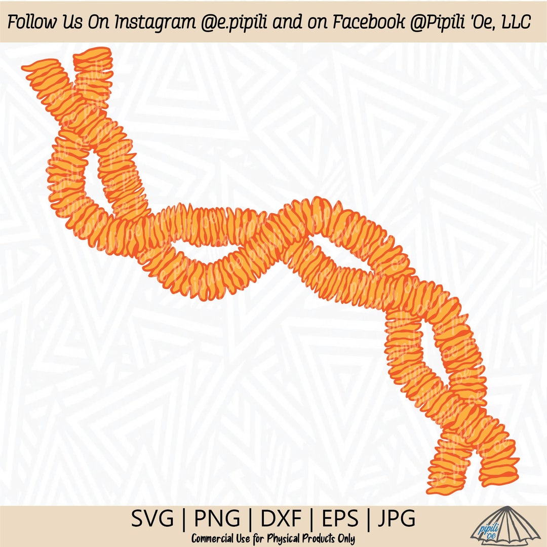 Double Ilima Lei S Shape SVG - 'ilima Lei SVG - Hawaii Lei SVG ...