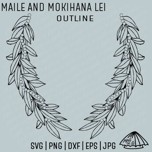 Maile and Mokihana Lei SVG - Maile Lei SVG - Mokihana Lei SVG - Hawaii ...