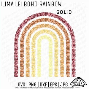 Ilima Lei Boho Rainbow SVG - Ilima Lei SVG - Boho Rainbow PNG - Laser ...