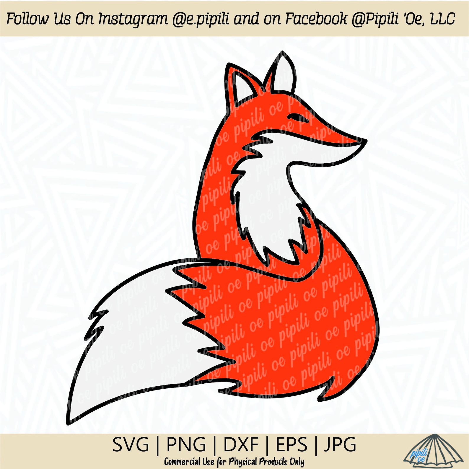 Fox SVG Animal SVG Descarga digital Fox Clip Art - Etsy México