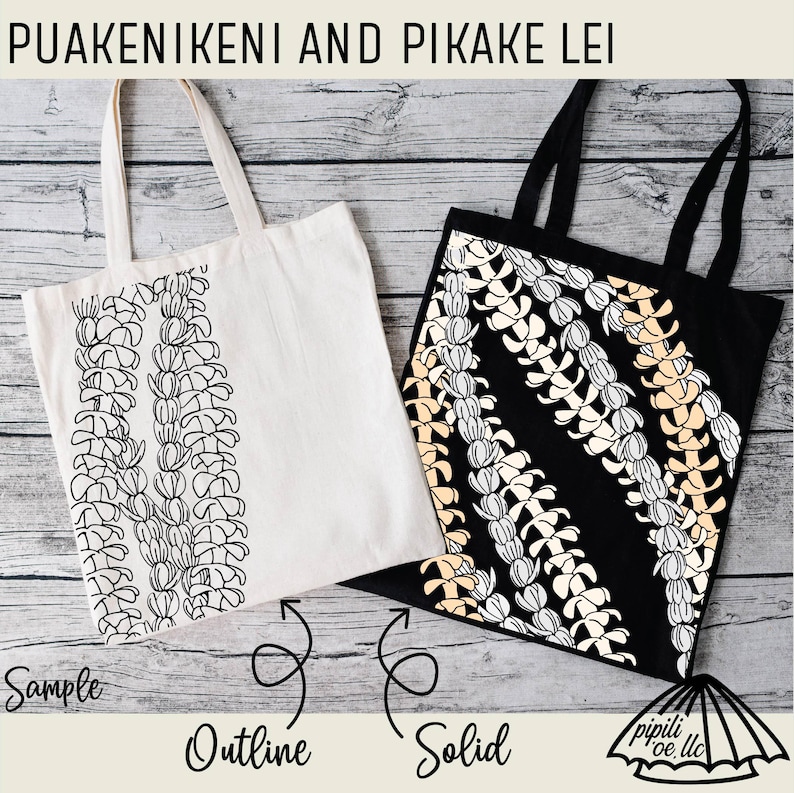 Puakenikeni & Pikake Lei SVG: Hawaiian Floral Design (digital Download ...
