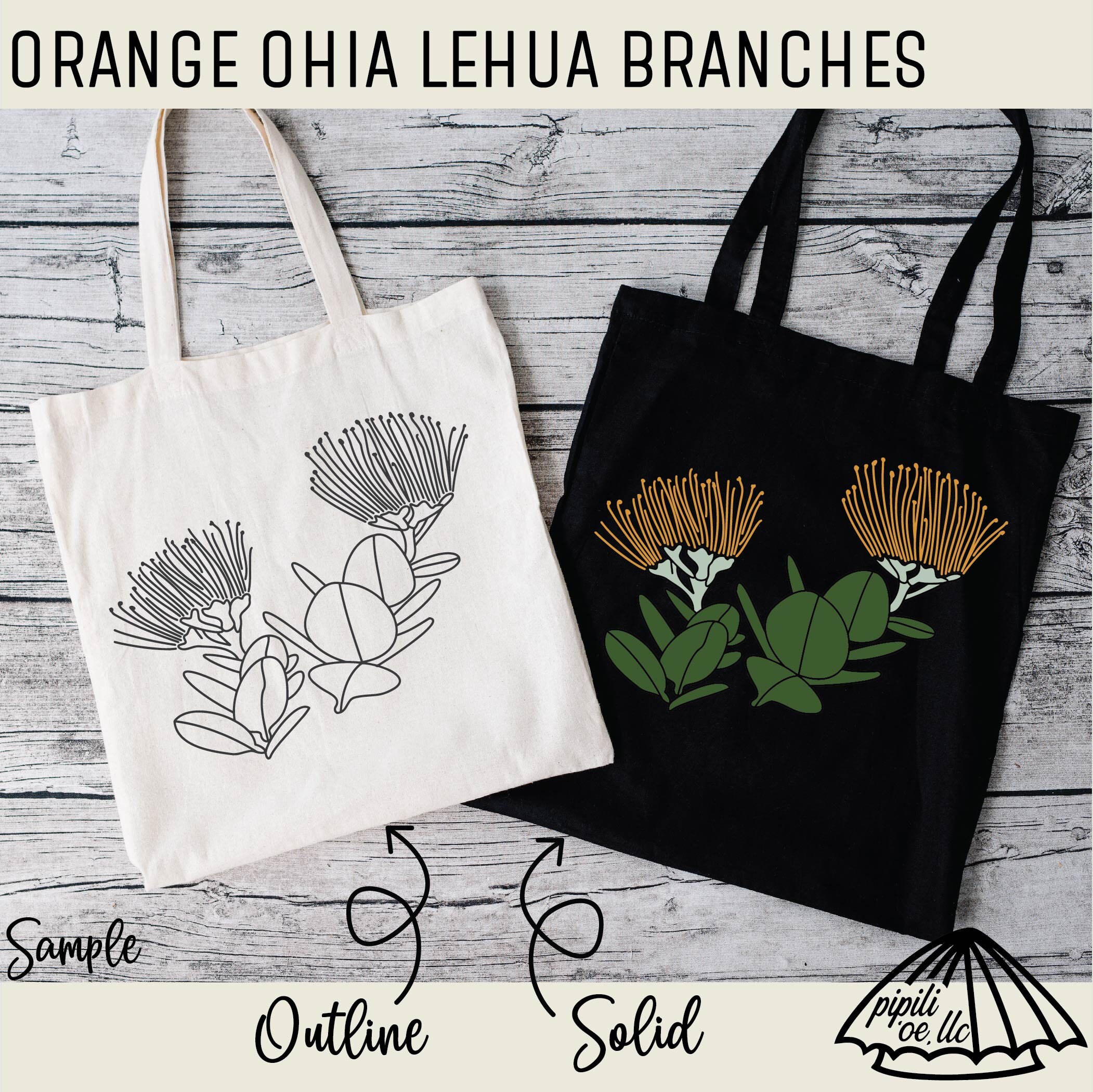 Orange Ohia Lehua Branches SVG - Ohia Lehua Clip Art - Hawaii SVG ...