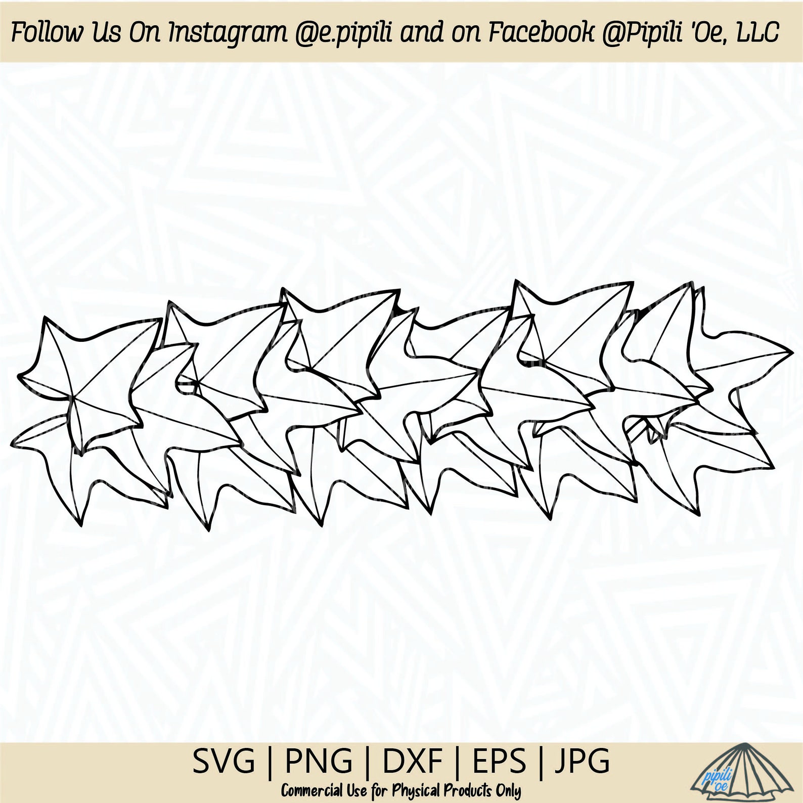 Kukui Leaf Lei SVG - Leaf SVG - Hawaii Lei SVG - Digital Download ...