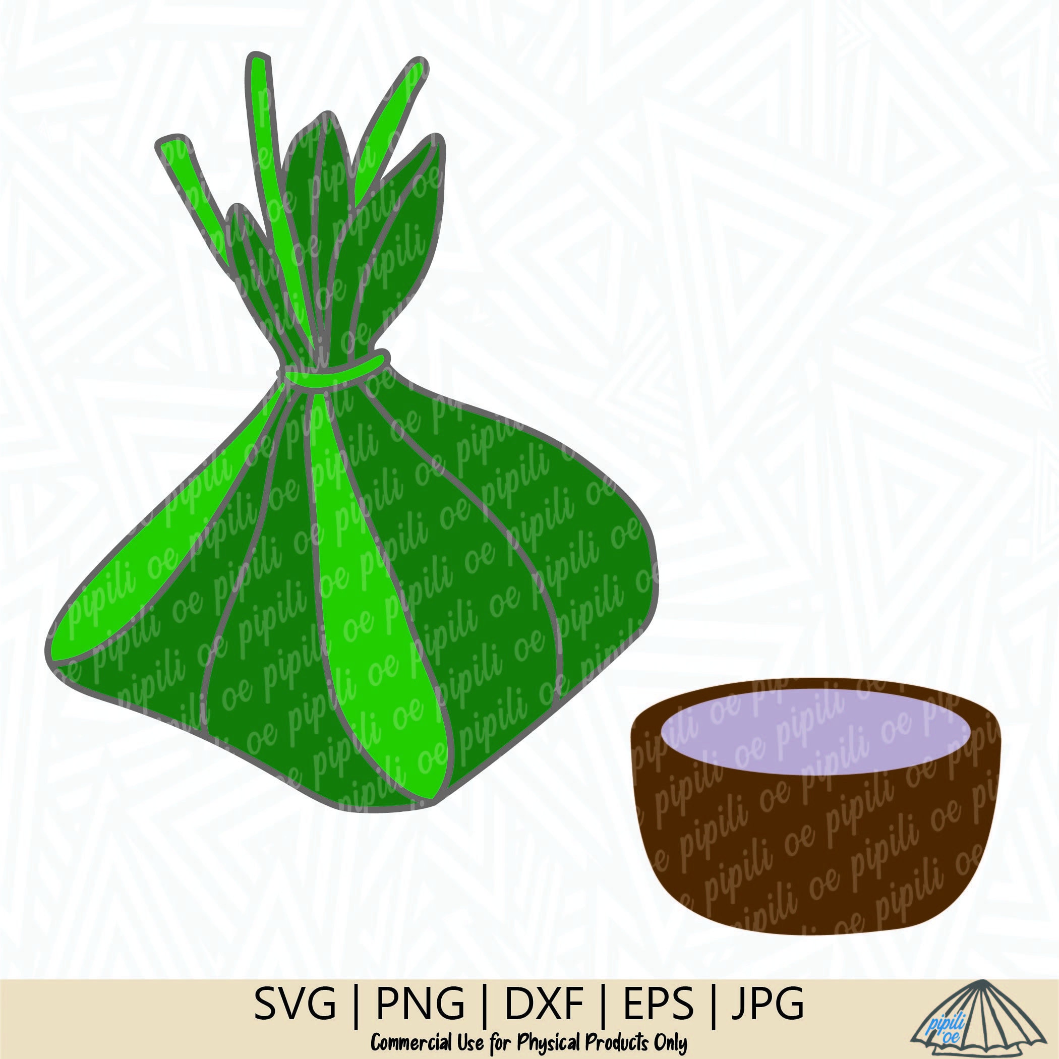Laulau and Poi SVG Food SVG Hawaii SVG Laulau and Poi - Etsy Finland