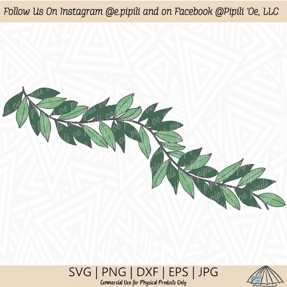 Maile Lei Can Glass SVG Maile Lei Design Digital Download | Etsy