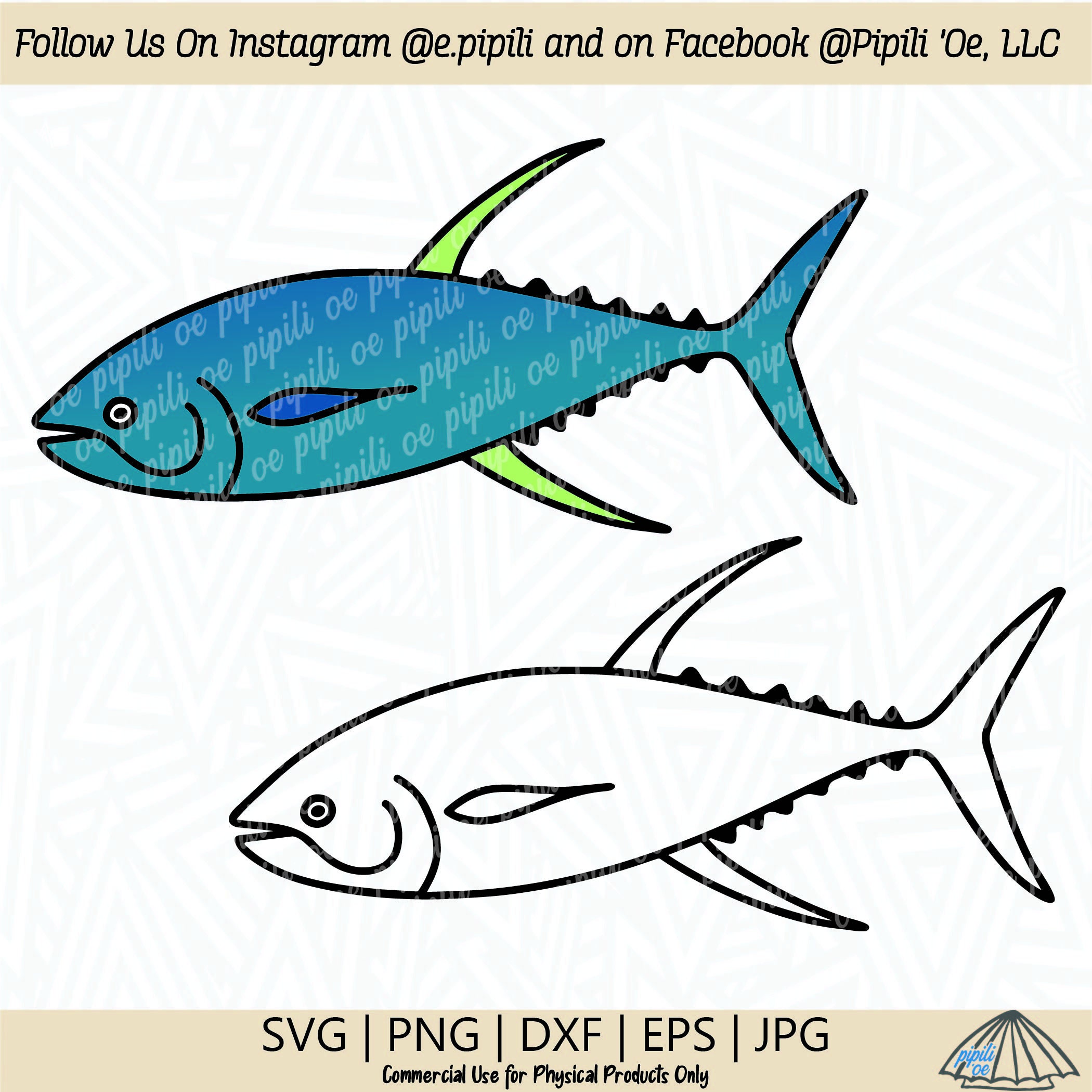 Yellowfin Tuna Drawing
