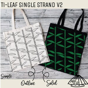 Ti-leaf Single Strand V2 SVG - Ti-leaf Lei SVG - Lei Lāʻī Clip Art ...