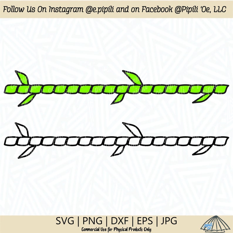 Ti Leaf Strand SVG Ti-leaf Lei Svg Plant SVG Hawaii SVG - Etsy Finland