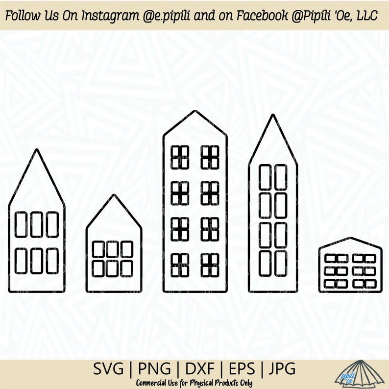 House Shapes SVG House SVG House Clip Art Digital - Etsy