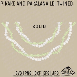 Pikake and Pakalana Lei Twined SVG - Pikake Lei SVG - Pakalana Lei SVG ...