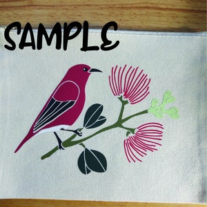 Apapane and Ohia SVG - Bird SVG - Ohia Lehua SVG - Flower Svg - Apapane ...