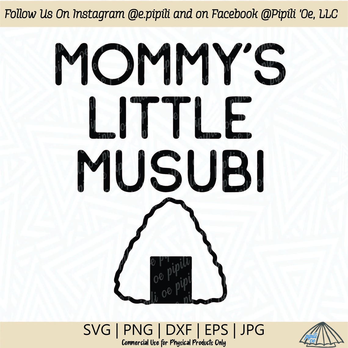 Mommy's Little Musubi SVG Mommy SVG Mom SVG Kid Svg | Etsy