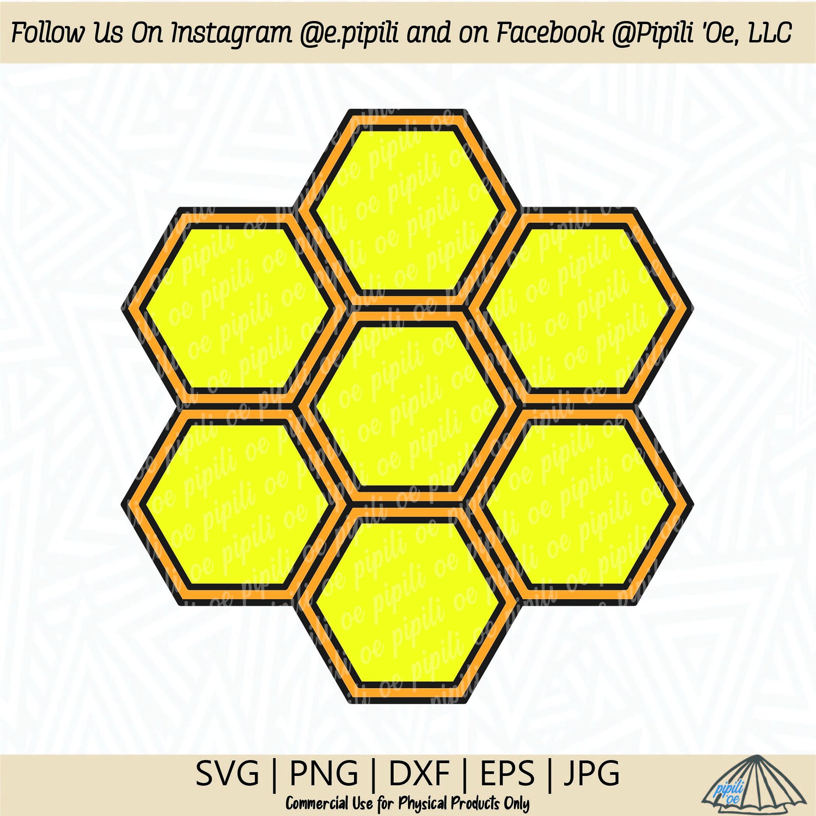 Honeycomb Section SVG Honeycomb SVG Honey SVG Honeybee - Etsy