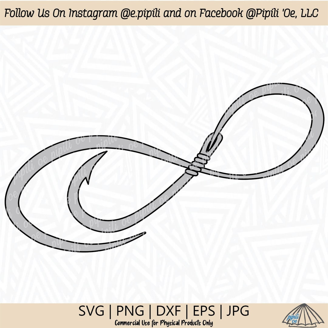 Fish Hook SVG - Infinity SVG - Fishing SVG - Digital Download - Fish ...