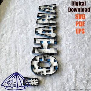 Alphabet Palaka Laser SVG - Digital Download - Alphabet Cutting File ...