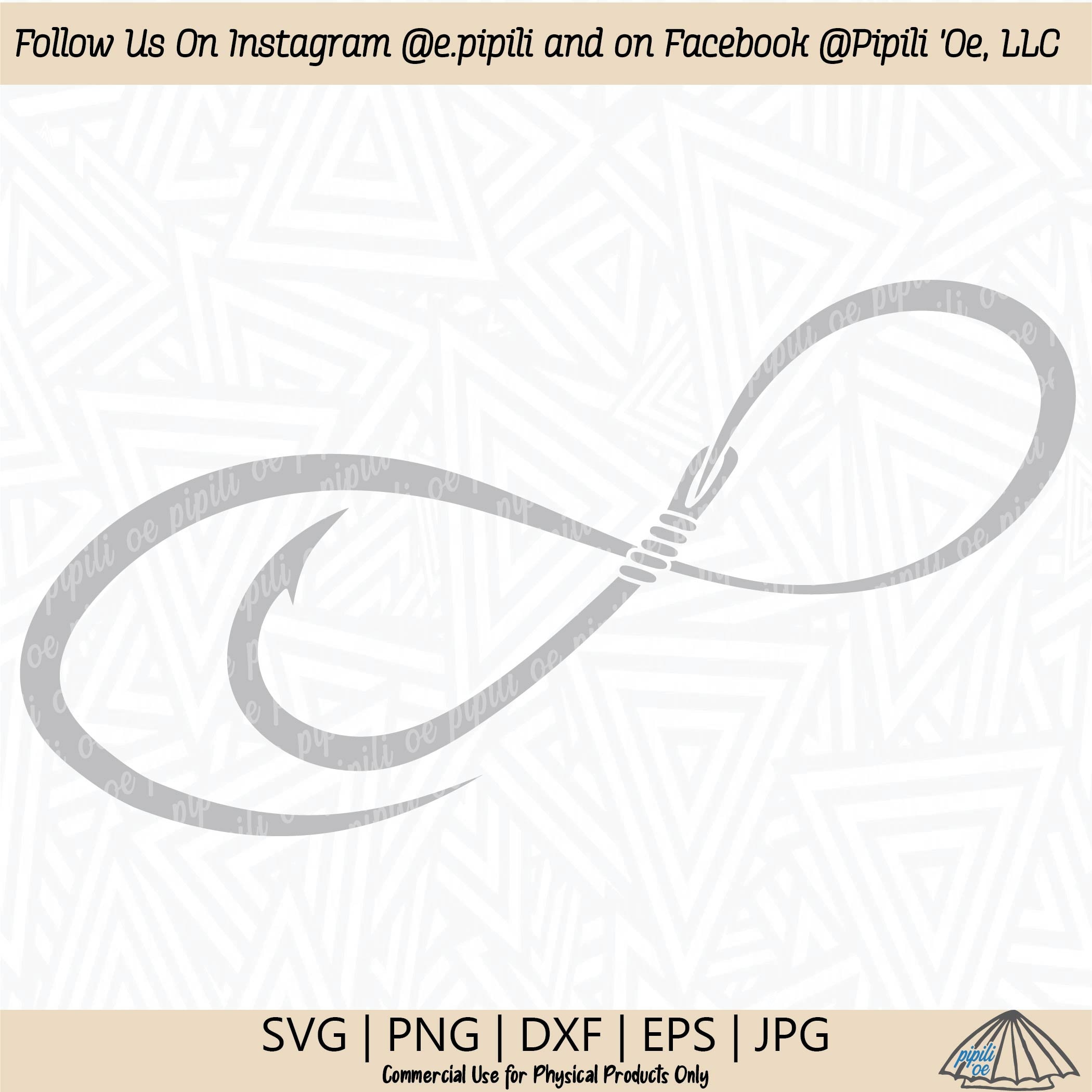 Fish Hook SVG - Infinity SVG - Fishing SVG - Digital Download - Fish ...