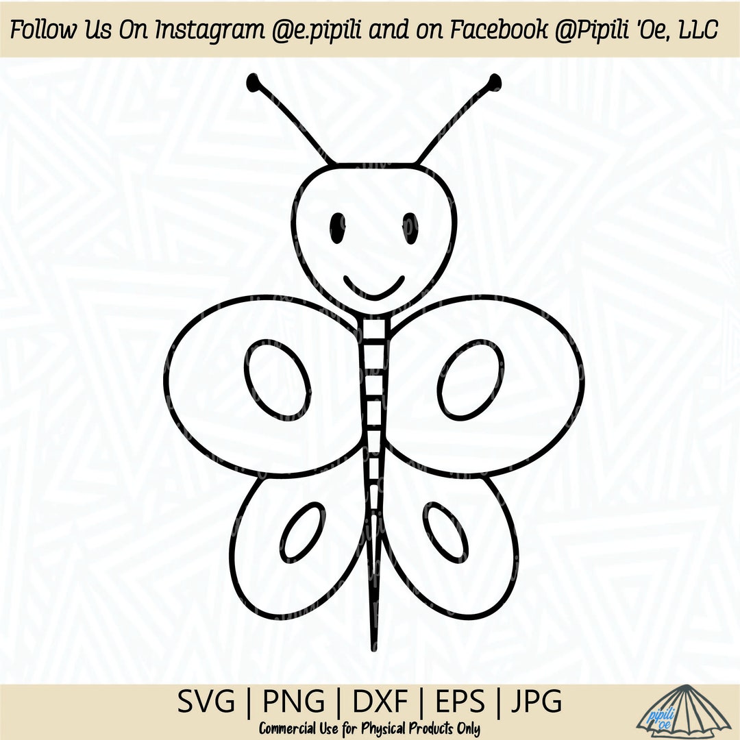 Cute Butterfly SVG - Butterfly SVG - Butterfly PNG - Digital Download ...