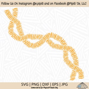 Double Ilima Lei S Shape SVG - 'ilima Lei SVG - Hawaii Lei SVG ...