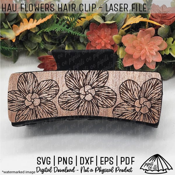 Wooden Hair Clip - Etsy