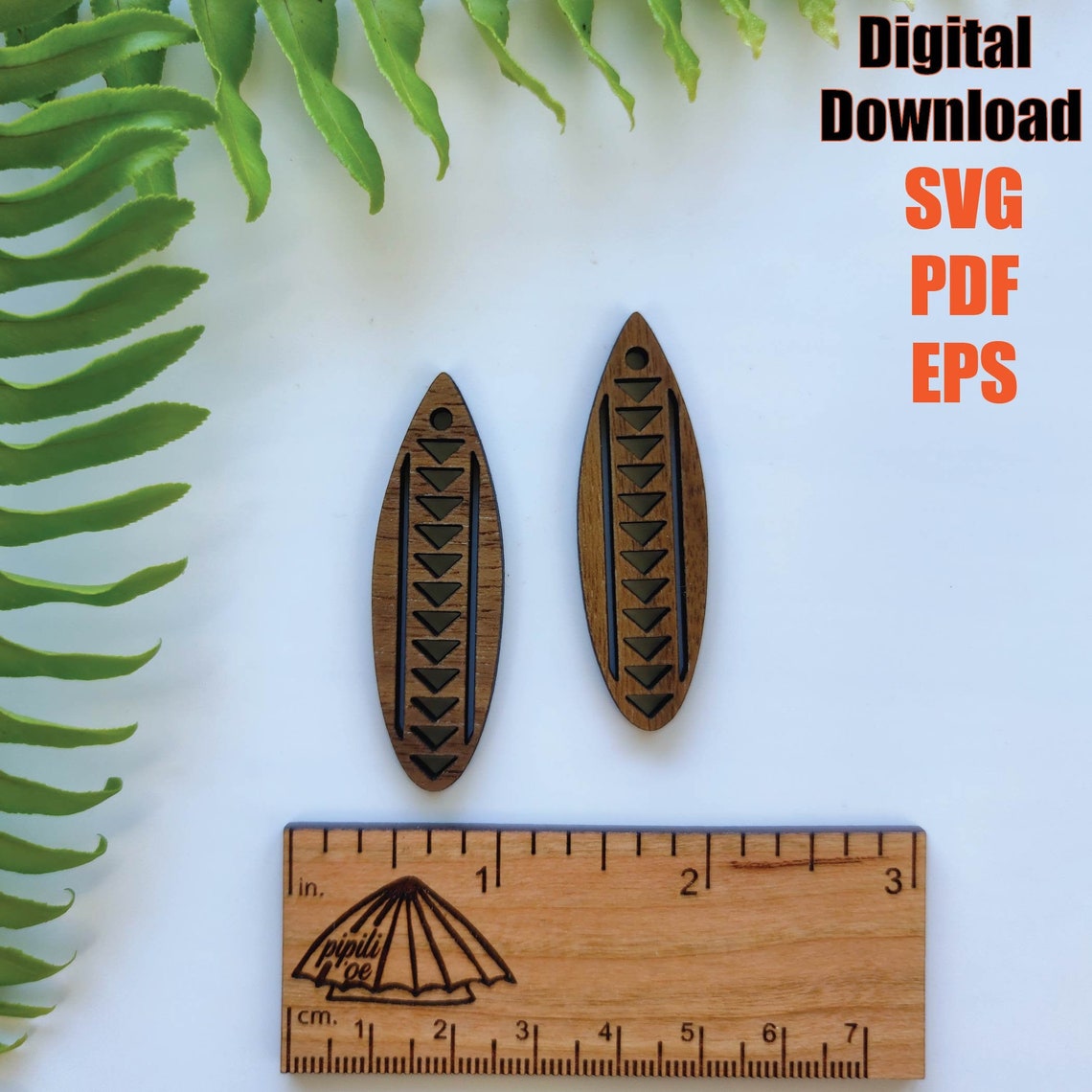 Tribal Surfboard Laser Earring SVG - Surfboard Earring SVG - Tribal ...