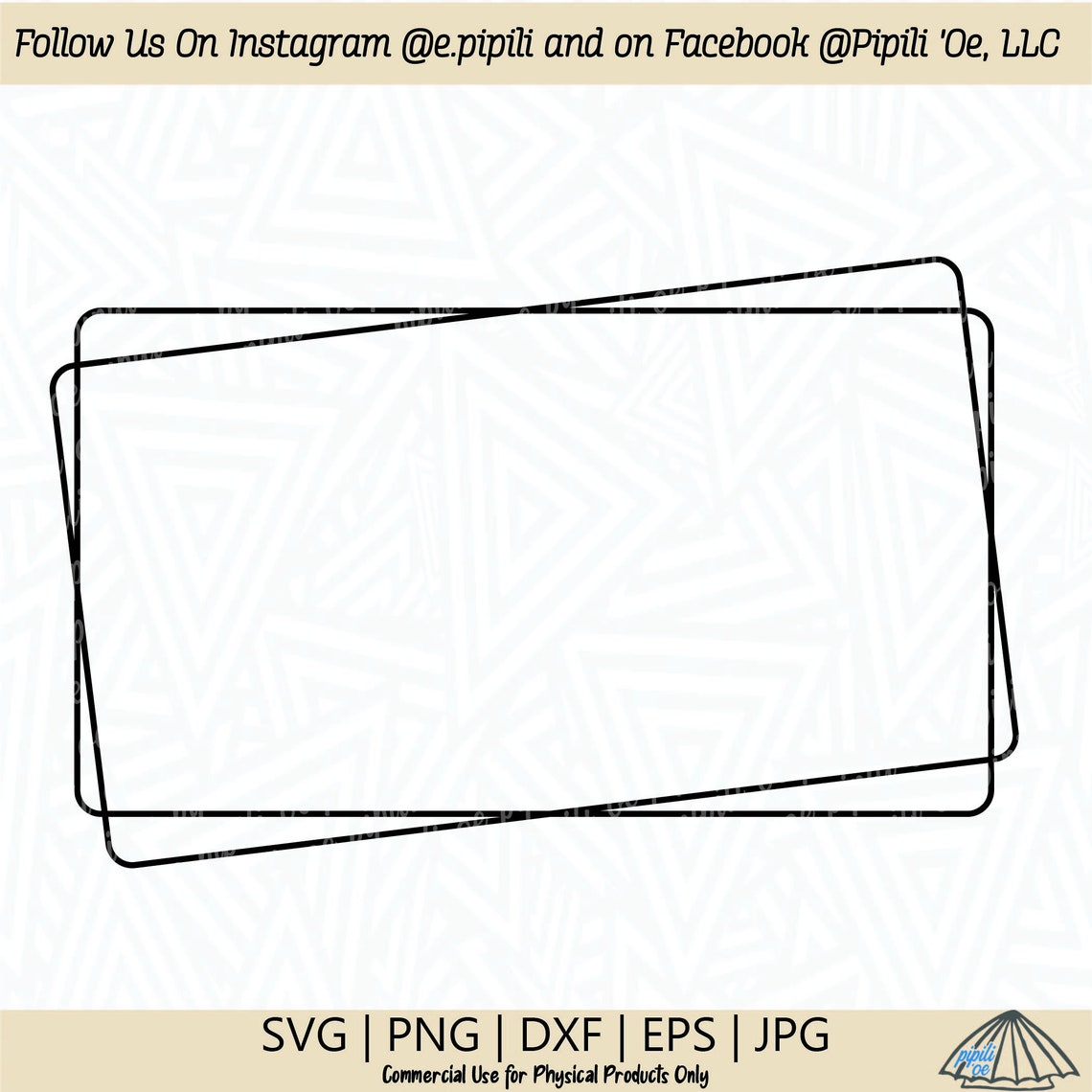 Rounded Double Rectangle Frame SVG Rectangle Frame SVG - Etsy