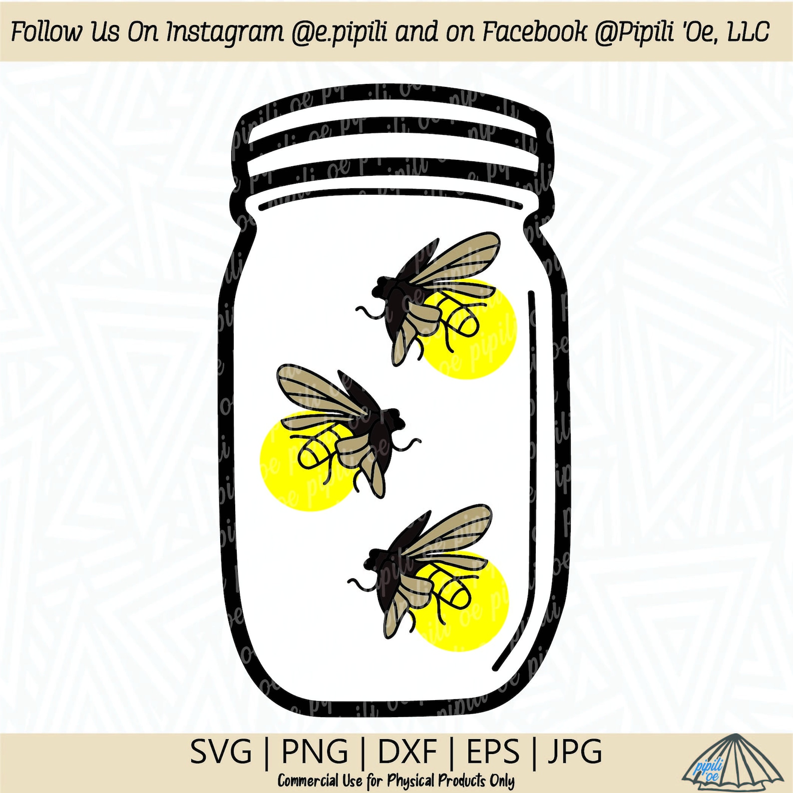 Fireflies in a Jar SVG Firefly SVG Fireflies SVG Insect | Etsy